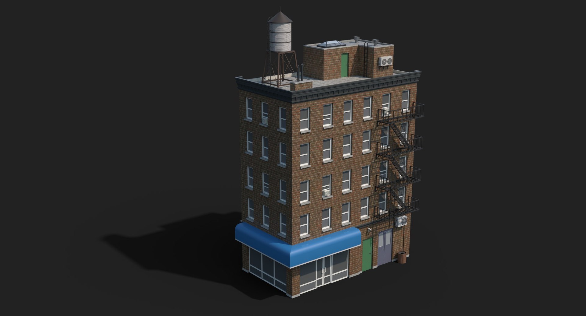 Apartment Building 37 3D - TurboSquid 2142407