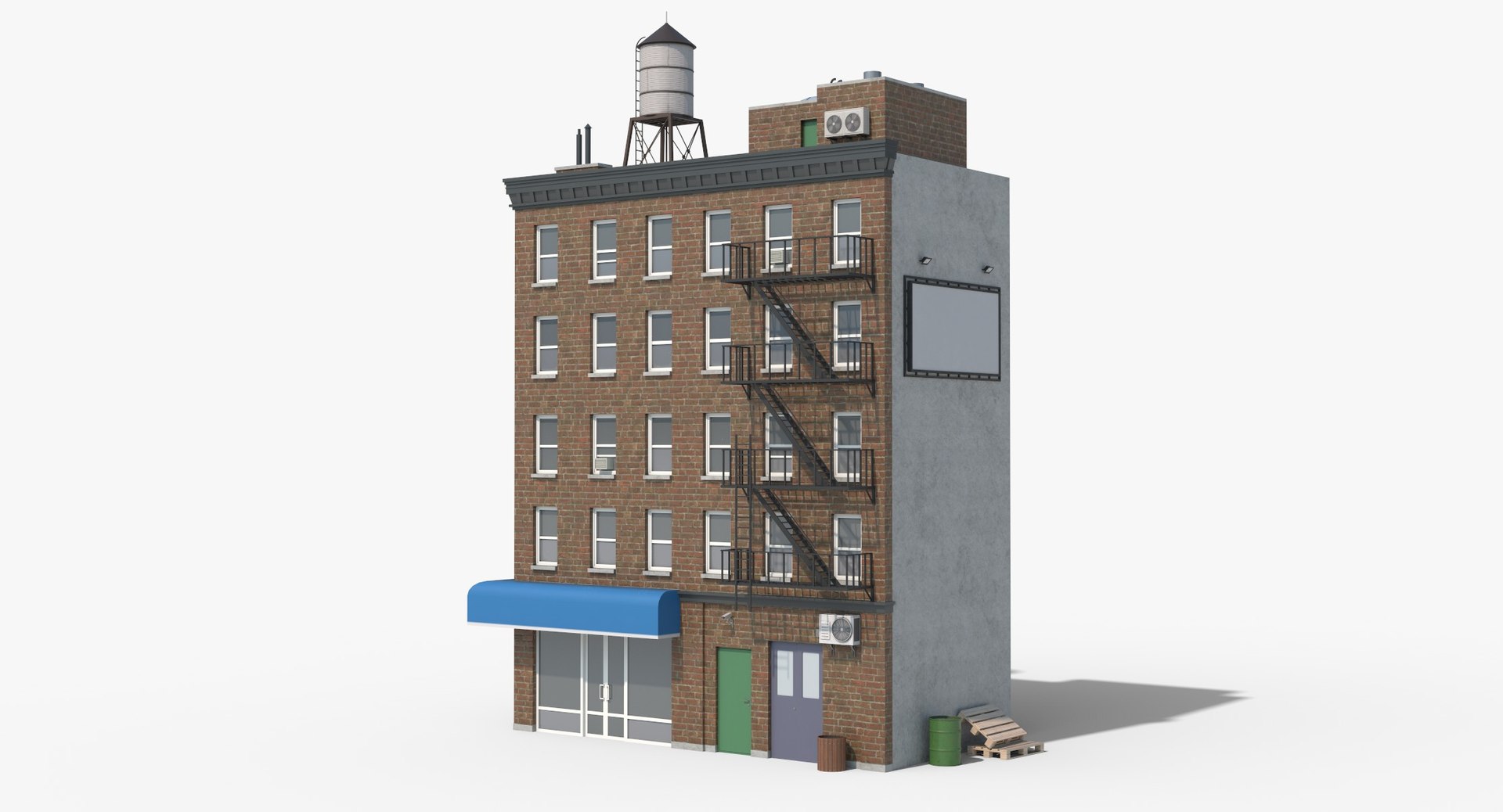 Apartment Building 37 3D - TurboSquid 2142407