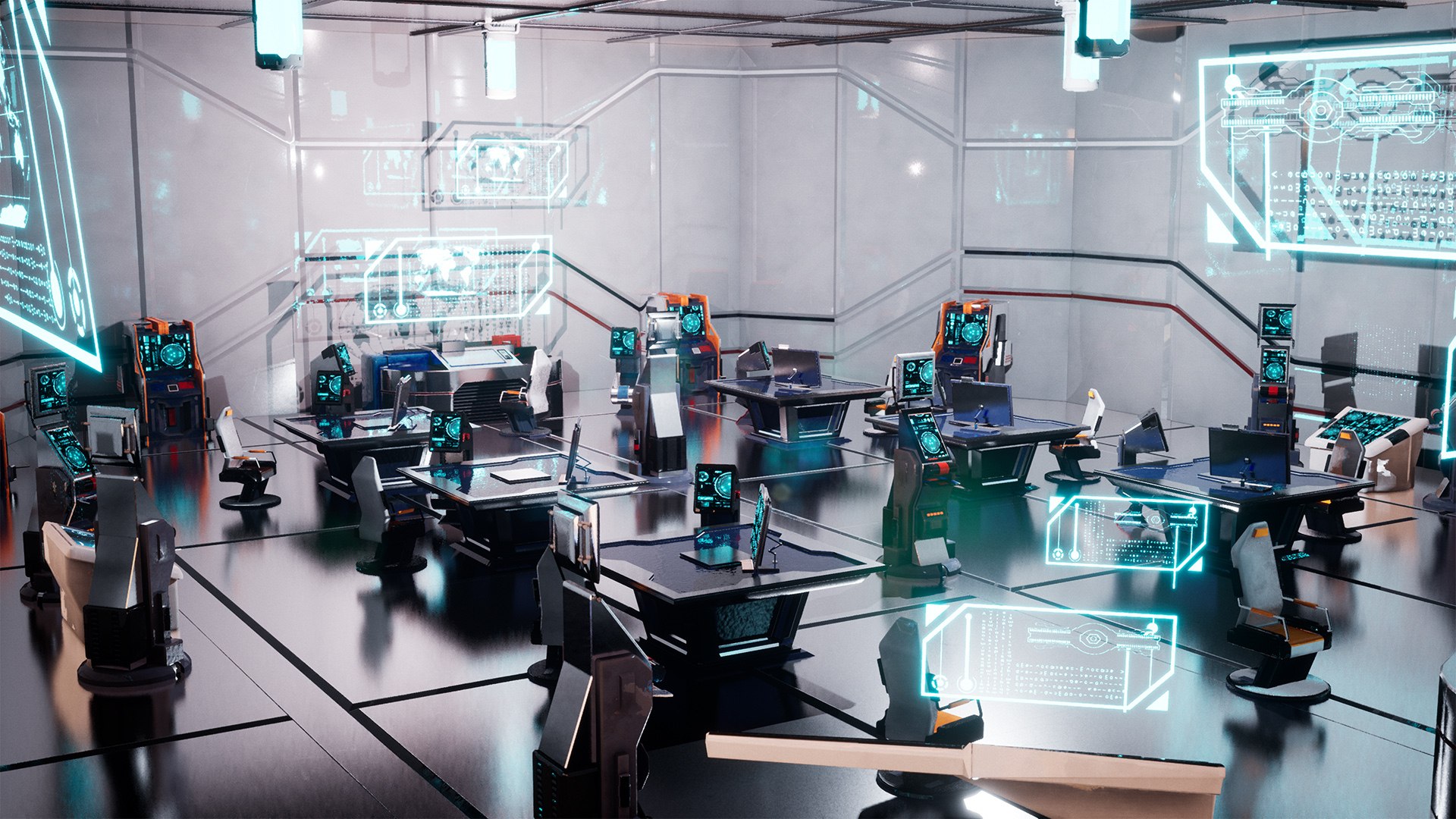 SciFi Office 16 Assets model - TurboSquid 2109561