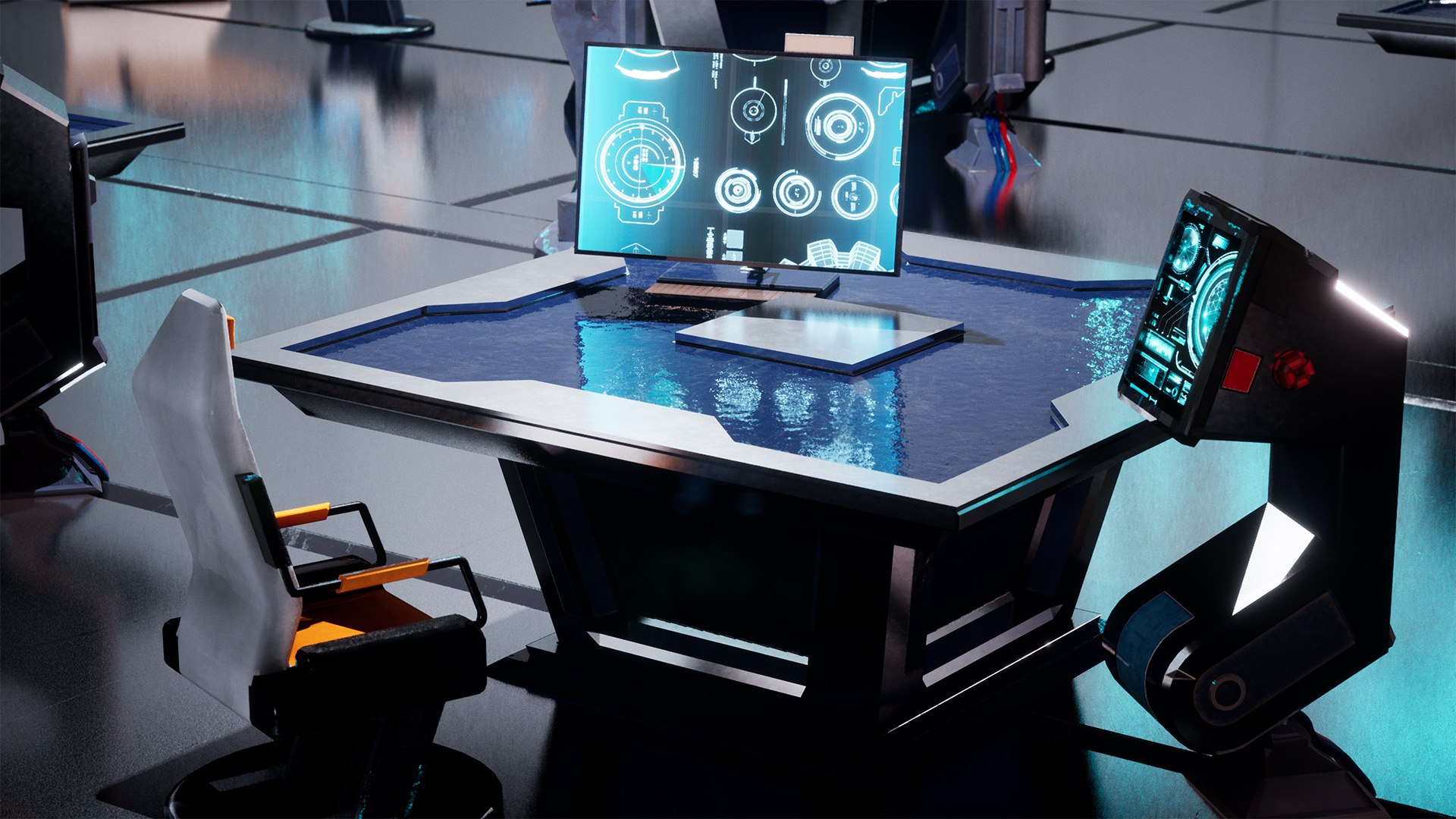 SciFi Office 16 Assets model - TurboSquid 2109561