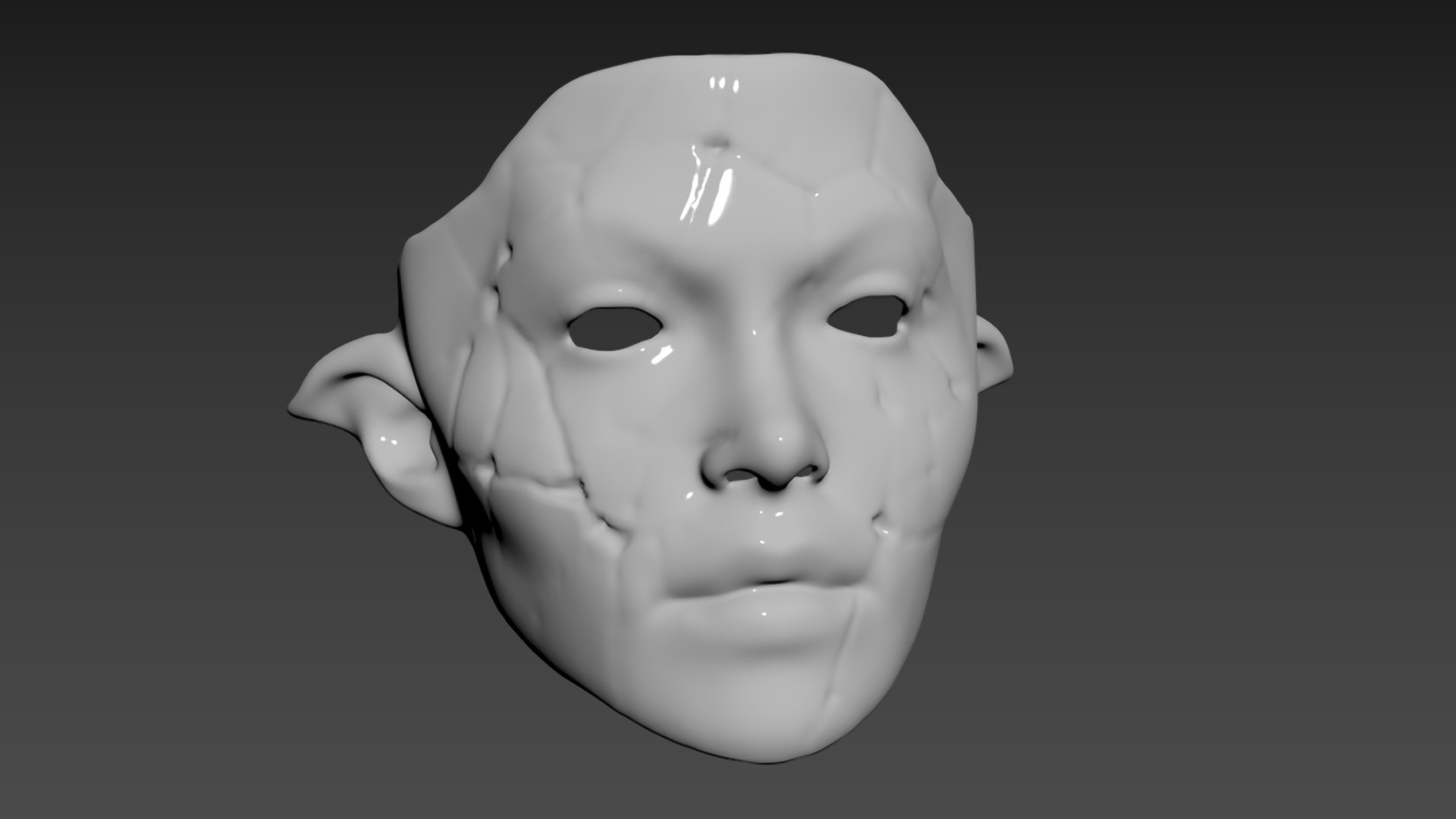 3D Elf Marble Mask Model - TurboSquid 2171838