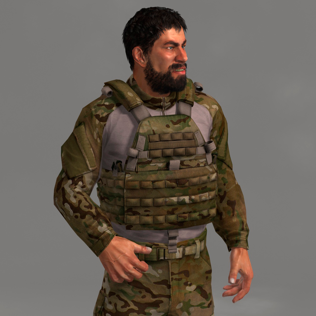 Military soldier rigged 3D model - TurboSquid 1258381