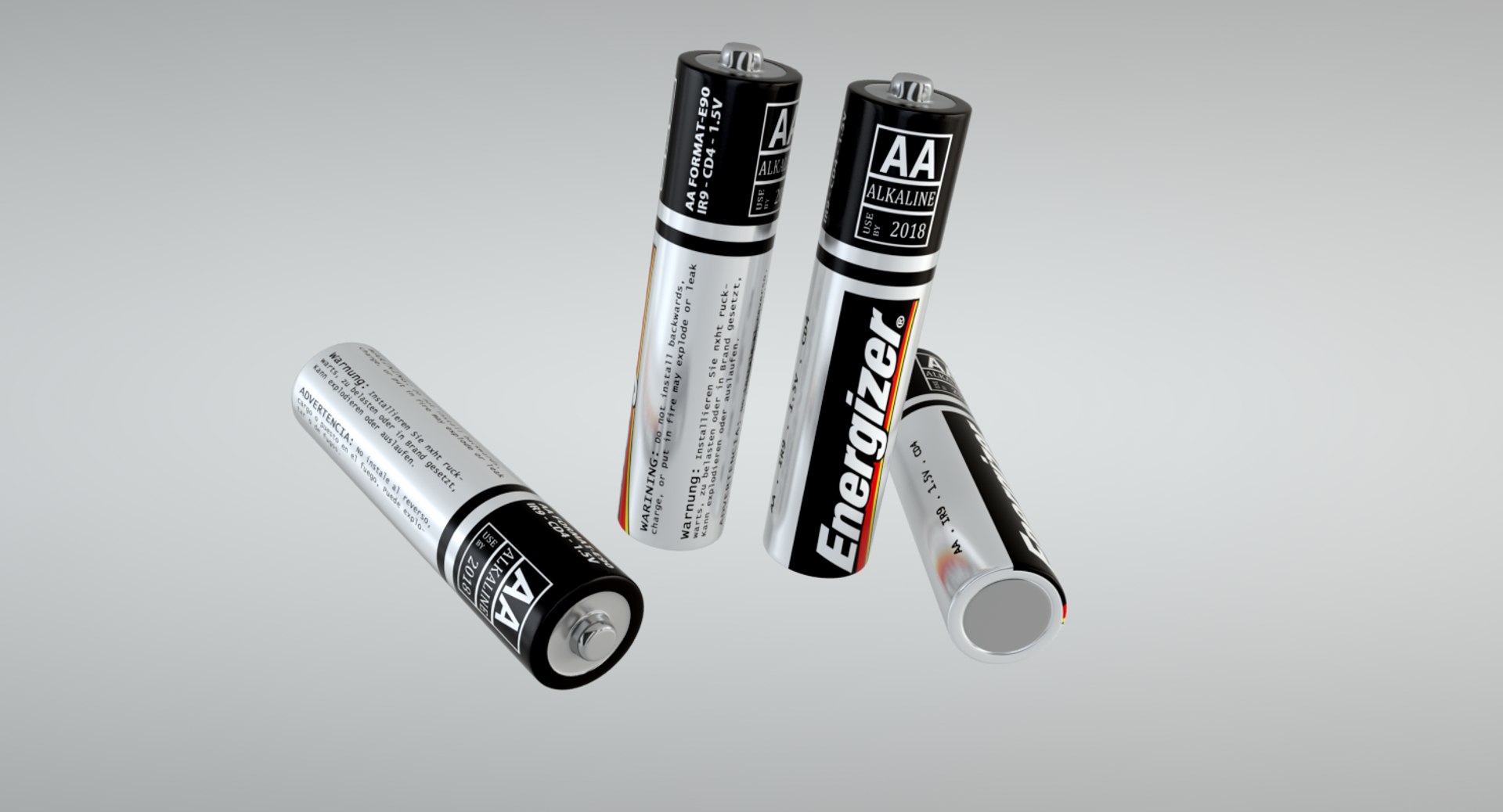 3d Model Energizer Battery