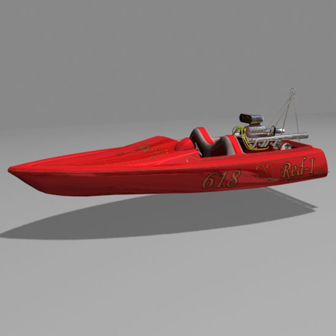 3d Model Speed Boat Drag