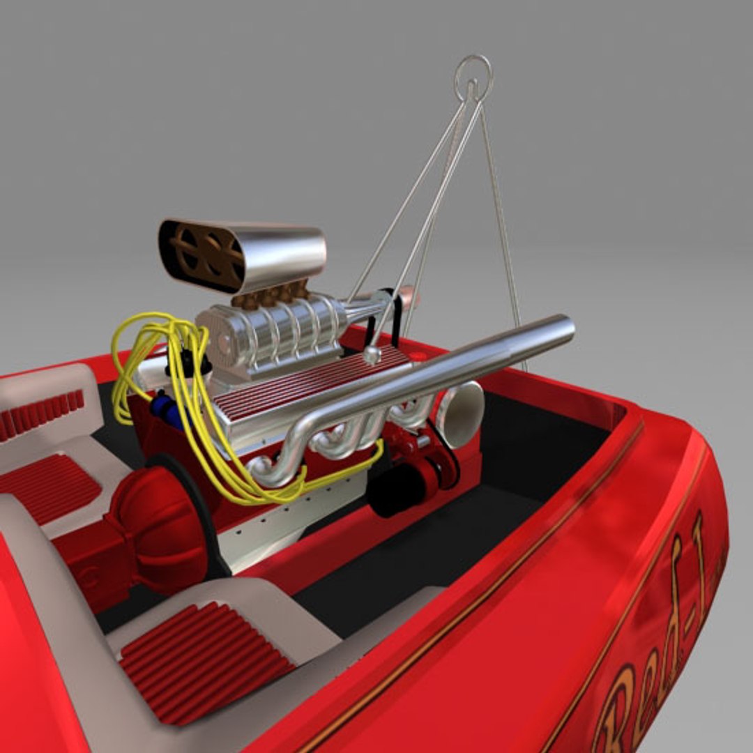 3d Model Speed Boat Drag