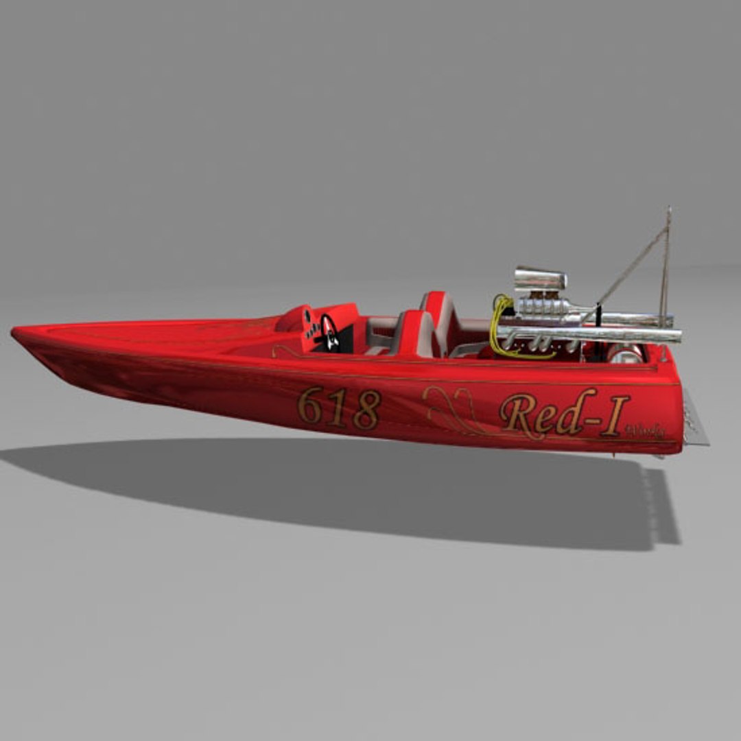 3d Model Speed Boat Drag