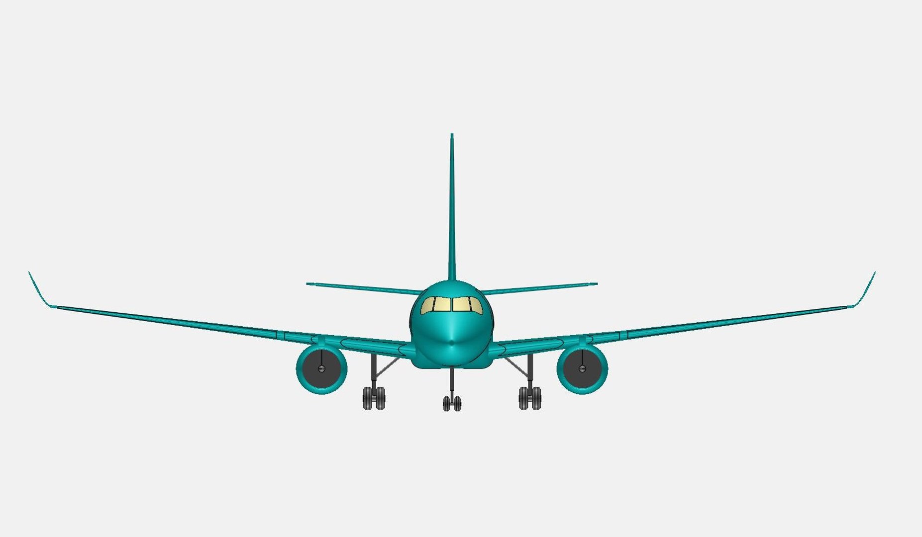 A220-300 Revised Passenger Aircraft Solid Assembly 3D Model ...