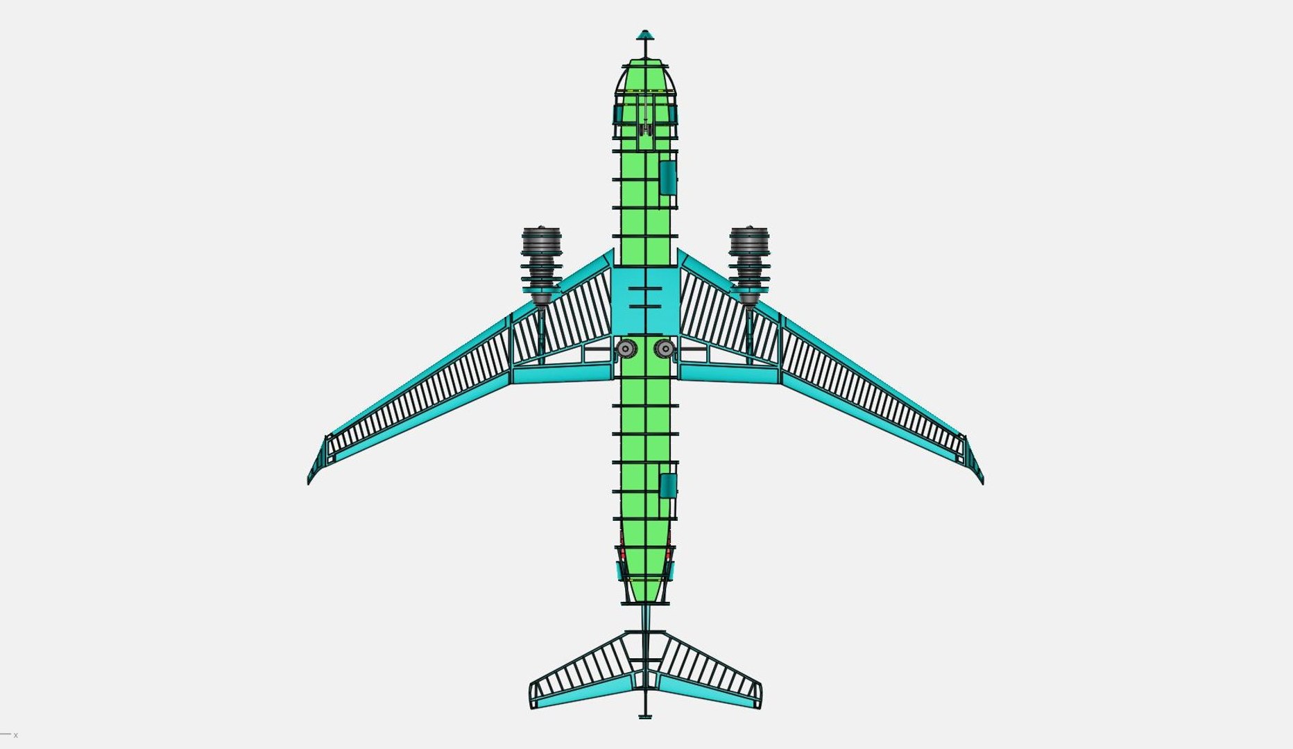 A220-300 Revised Passenger Aircraft Solid Assembly 3D Model ...