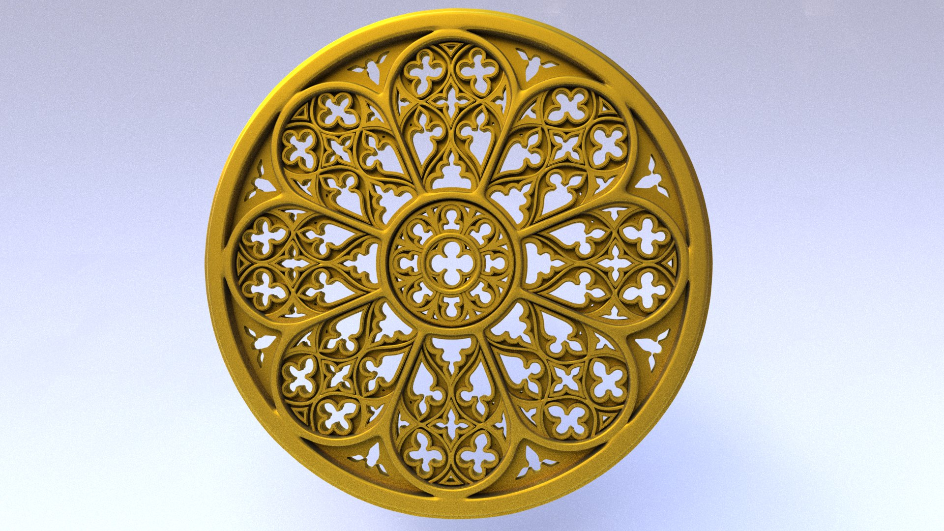 3D Gothic Style Rose Window Model - TurboSquid 1606629