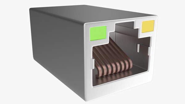 Lan port 3D model - TurboSquid 1534619