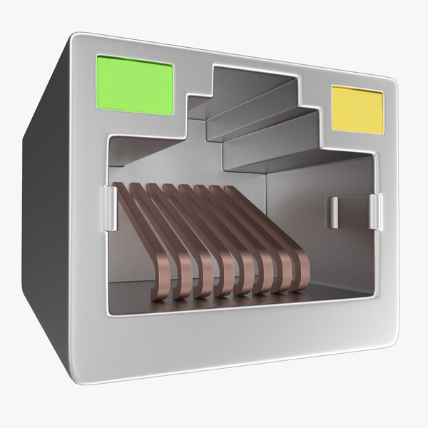 Lan port 3D model - TurboSquid 1534619