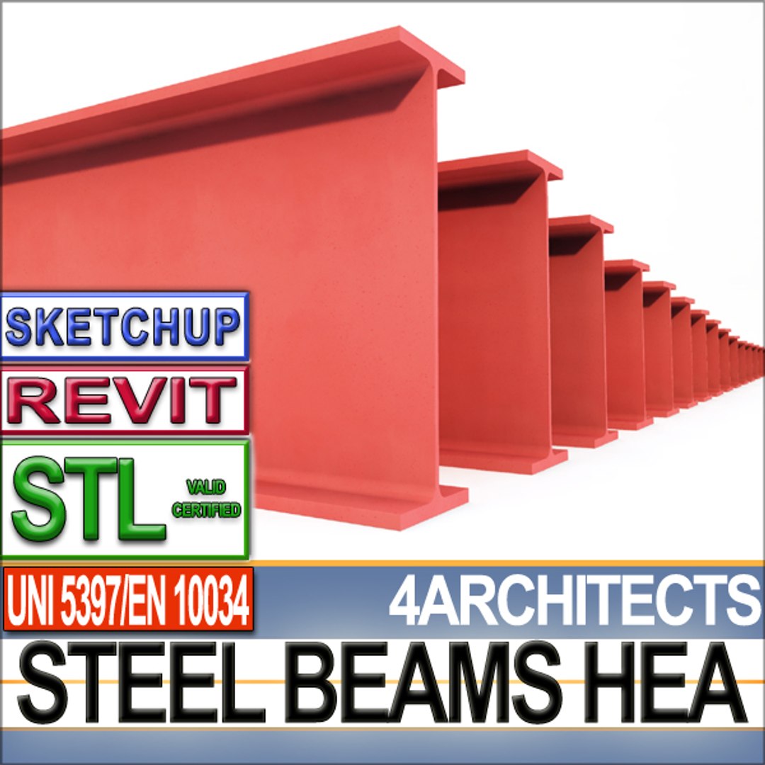 Raw Steel Hea Beams Obj