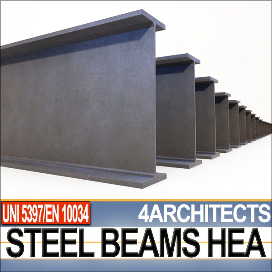 Raw Steel Hea Beams Obj