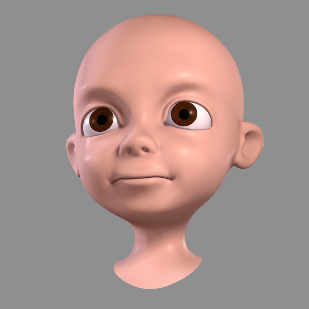 Max Cartoon Boy - Head