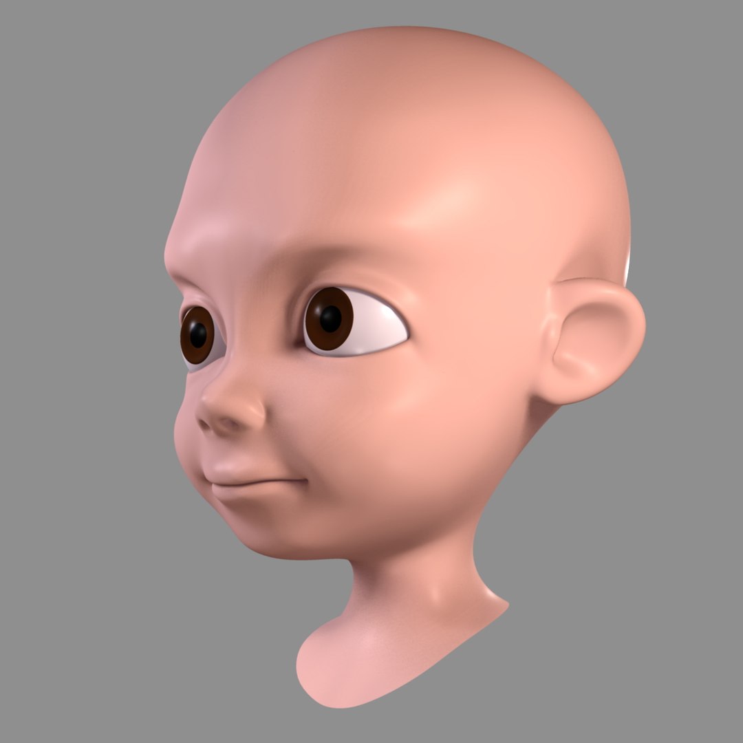 Max Cartoon Boy - Head