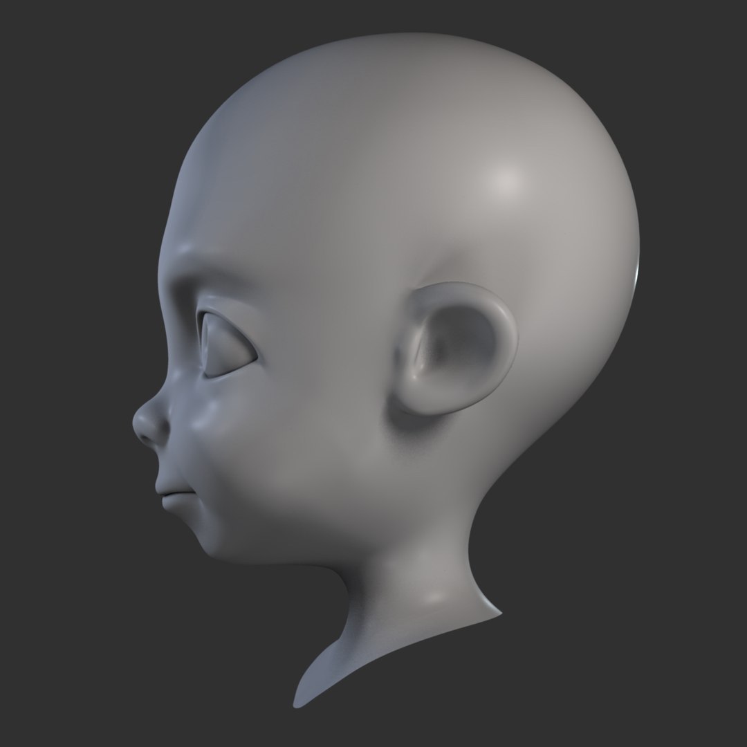 Max Cartoon Boy - Head