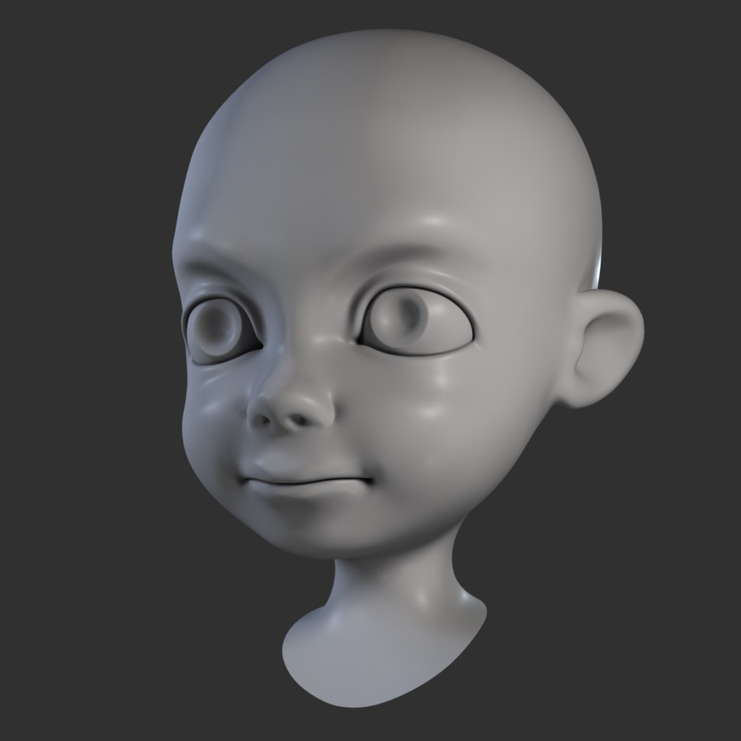 Max Cartoon Boy - Head