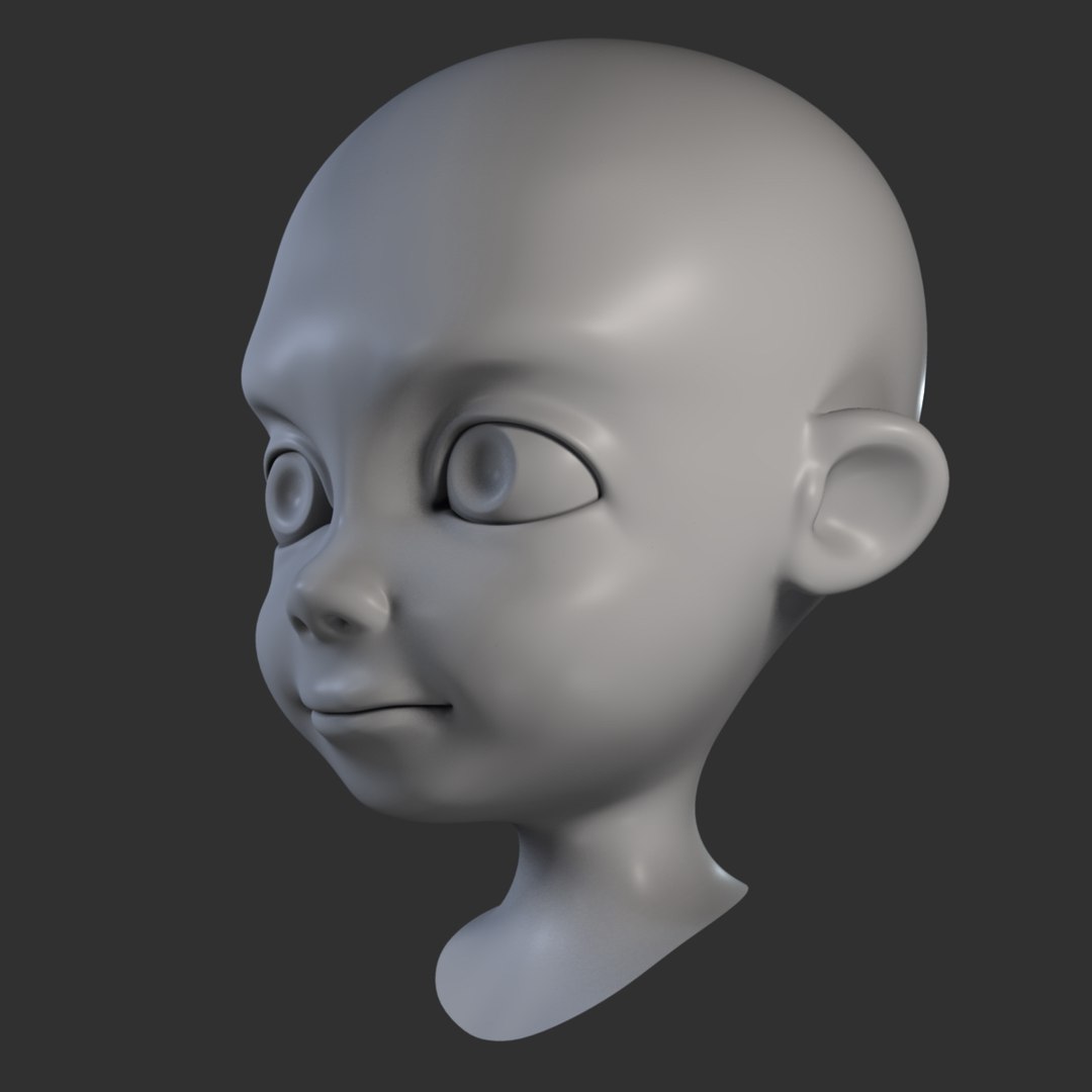 Max Cartoon Boy - Head