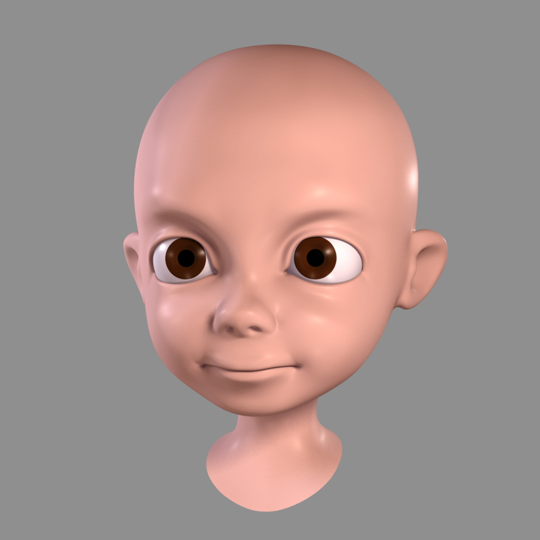 Max Cartoon Boy - Head