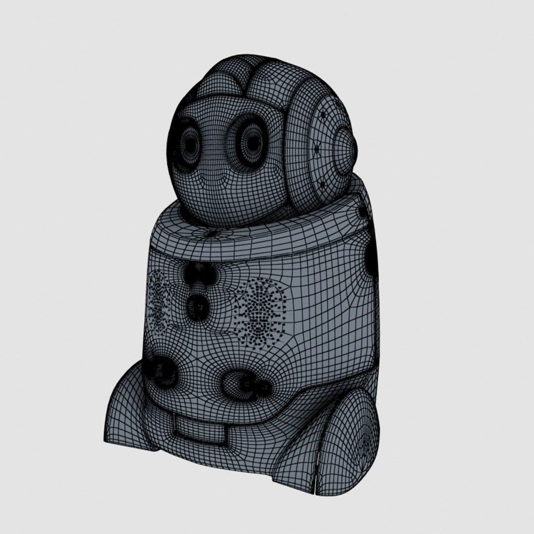 Japanese Toy Robot Papero 3d Obj