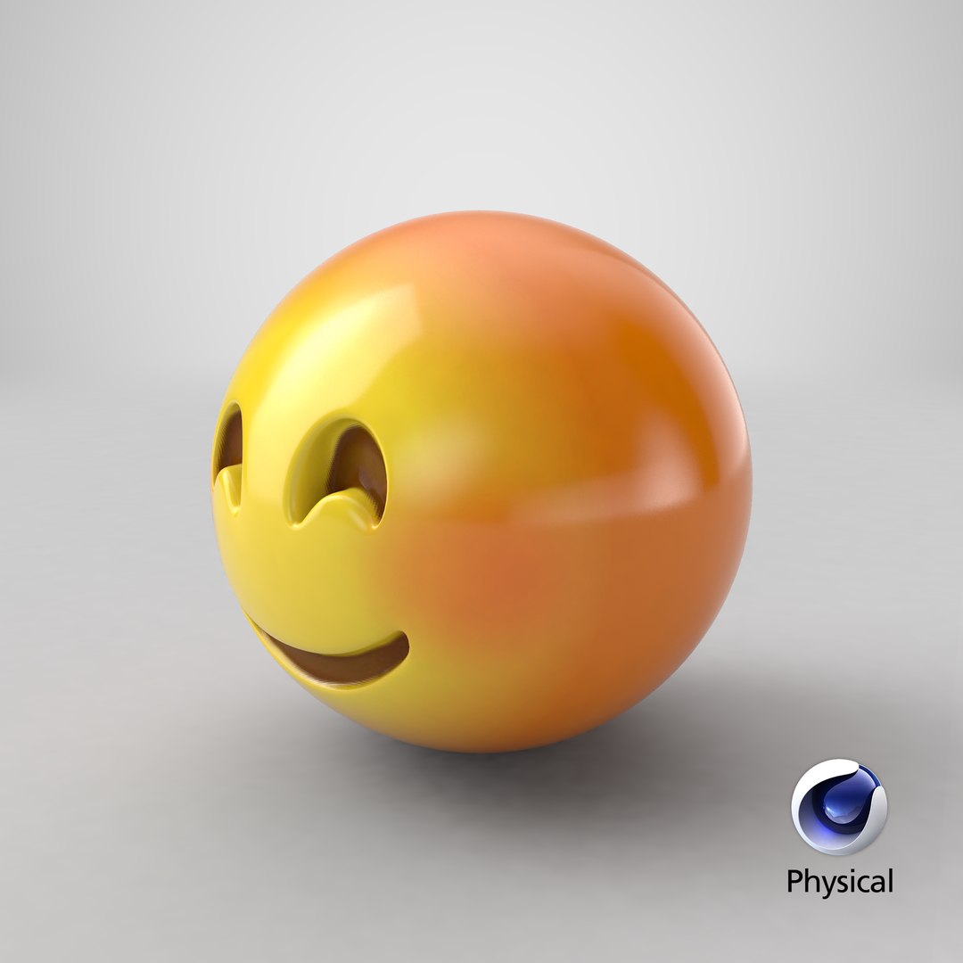Emoji 10 Smiling Face Model - TurboSquid 1367152