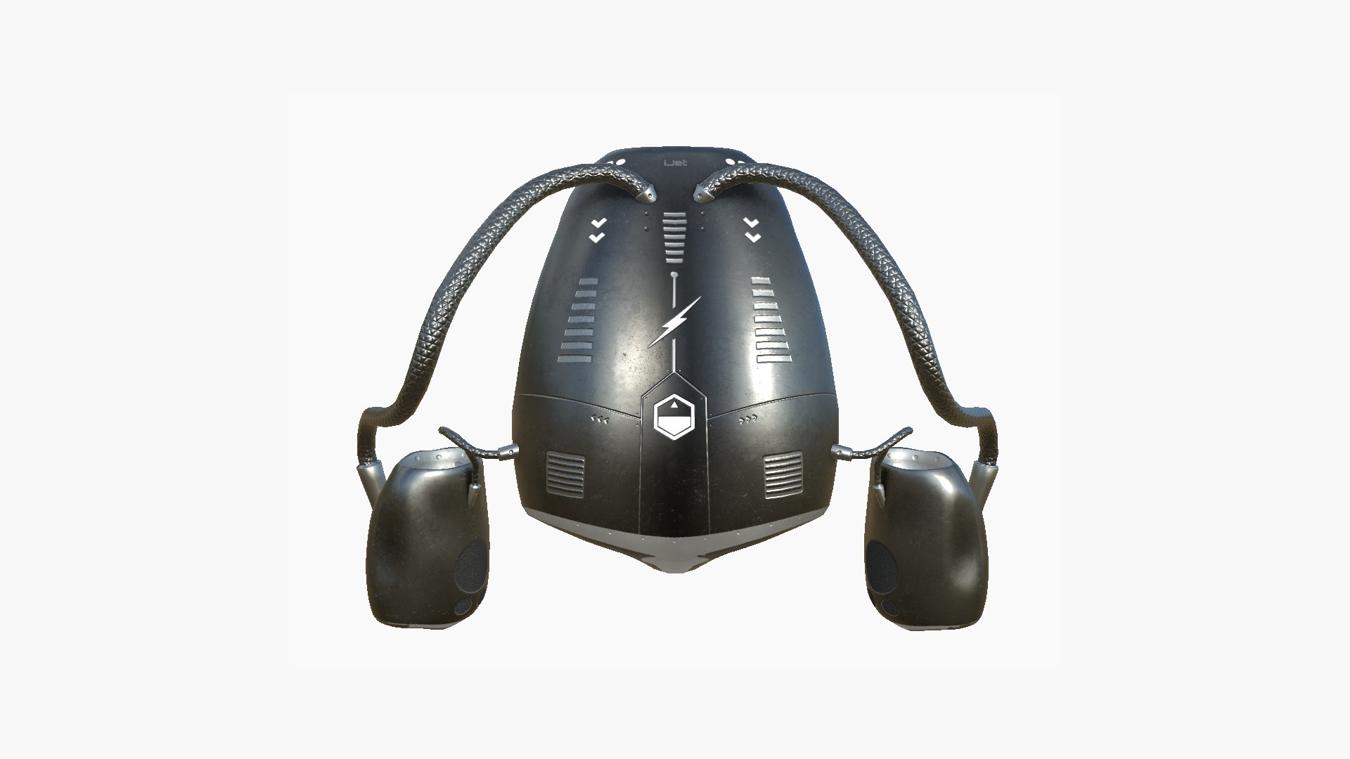 3D Jetpack I06 Dark Steel - SciFi Character Design Model - TurboSquid ...
