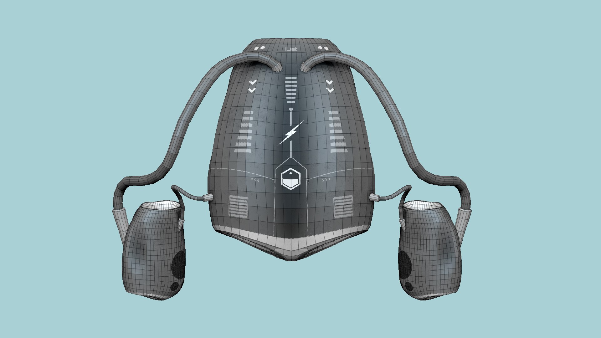 3D Jetpack I06 Dark Steel - SciFi Character Design Model - TurboSquid ...
