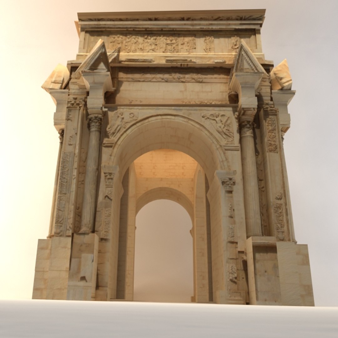 3d Arch Septimius Severus Model