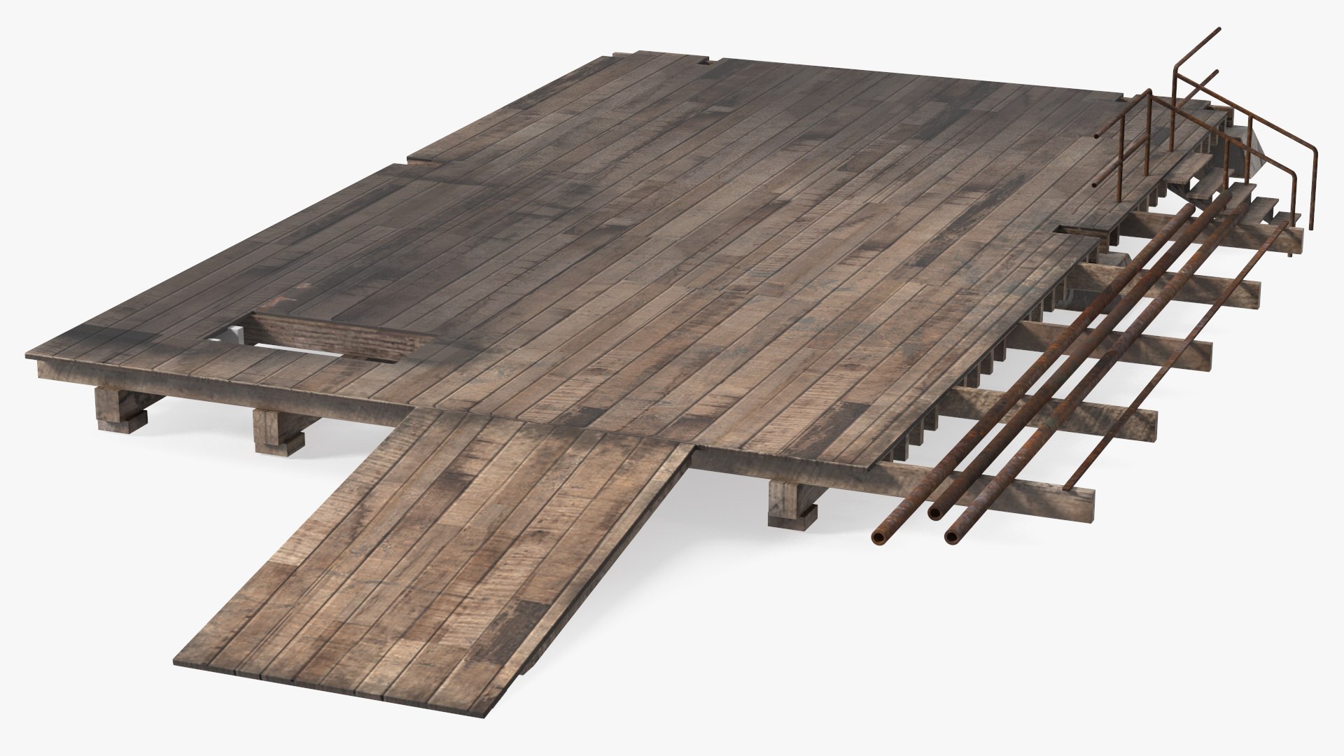 Wooden Terrace for Oil Derrick 3D model - TurboSquid 1988223