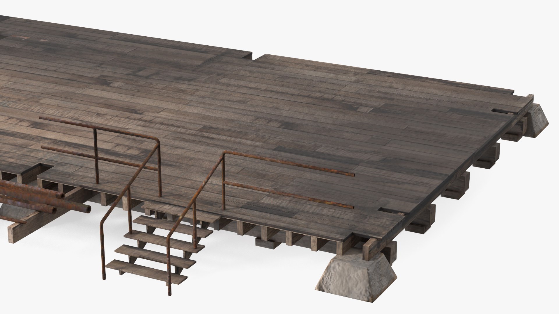 Wooden Terrace for Oil Derrick 3D model - TurboSquid 1988223