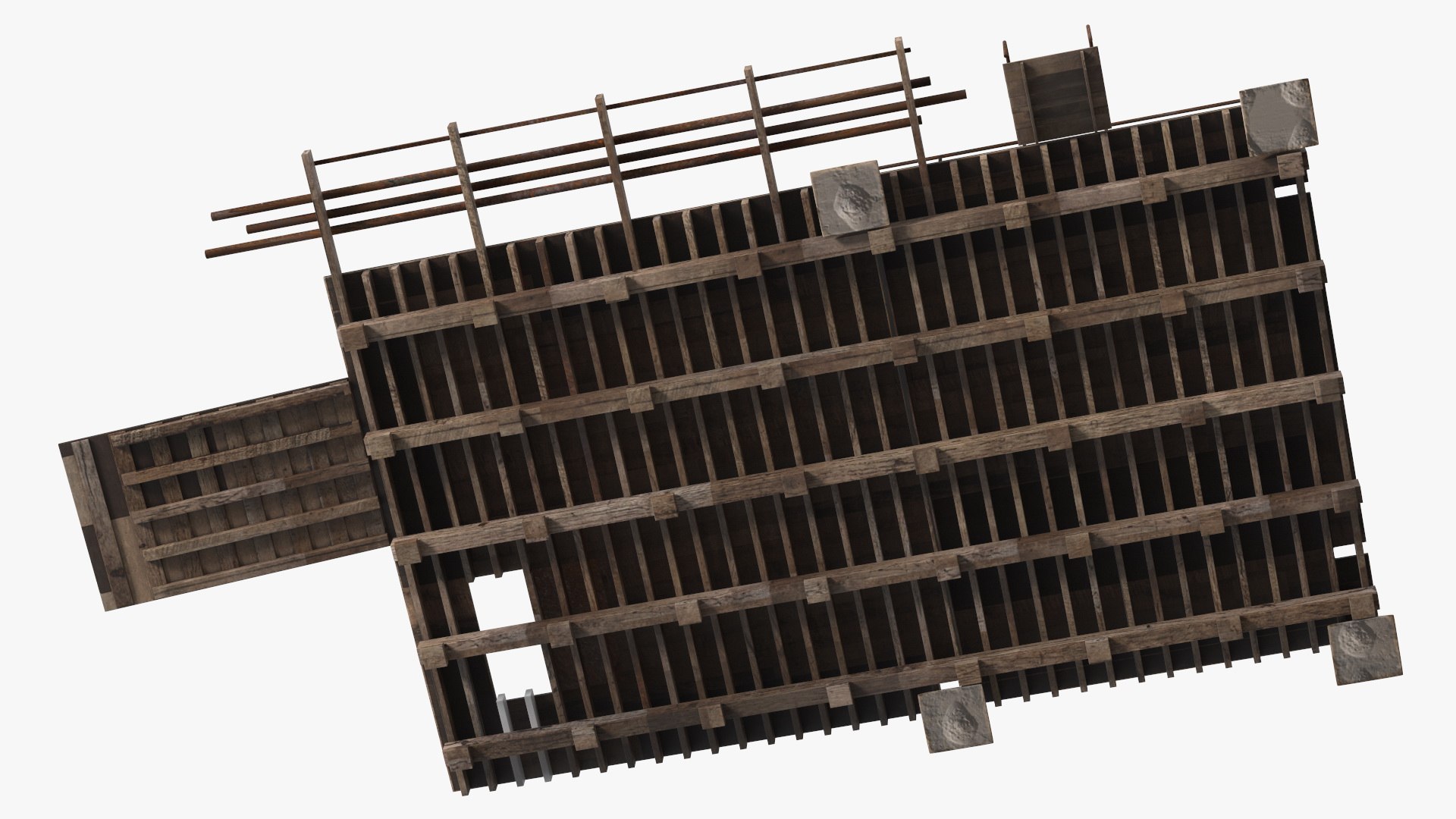 Wooden Terrace for Oil Derrick 3D model - TurboSquid 1988223