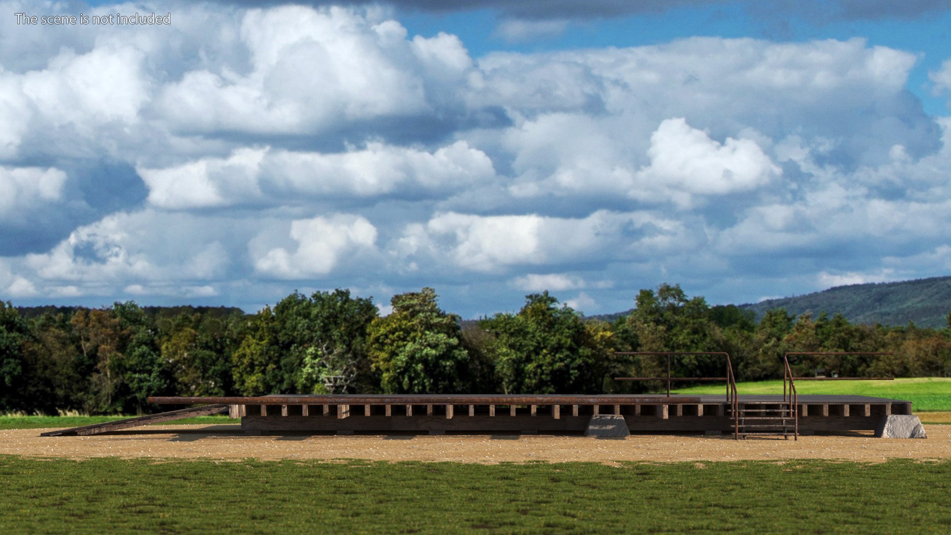 Wooden Terrace for Oil Derrick 3D model - TurboSquid 1988223
