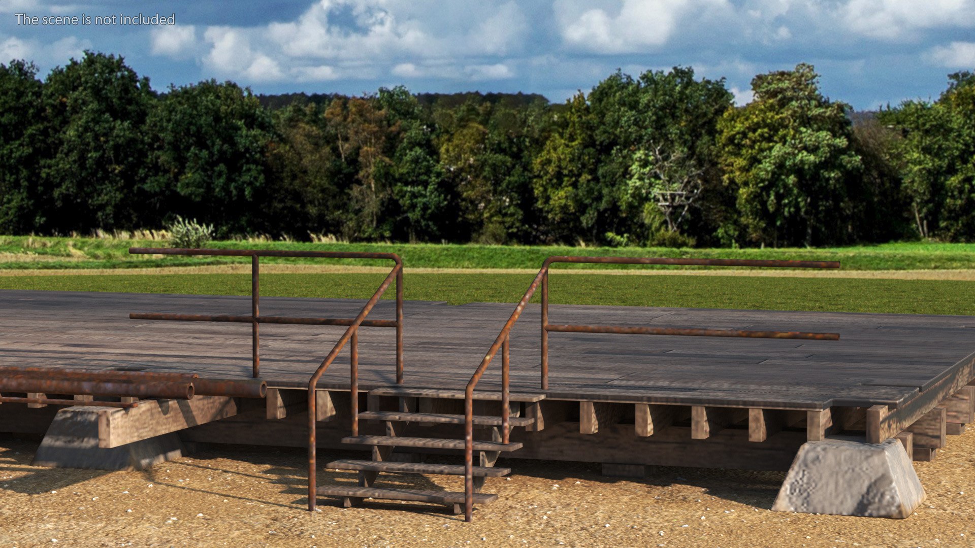 Wooden Terrace for Oil Derrick 3D model - TurboSquid 1988223