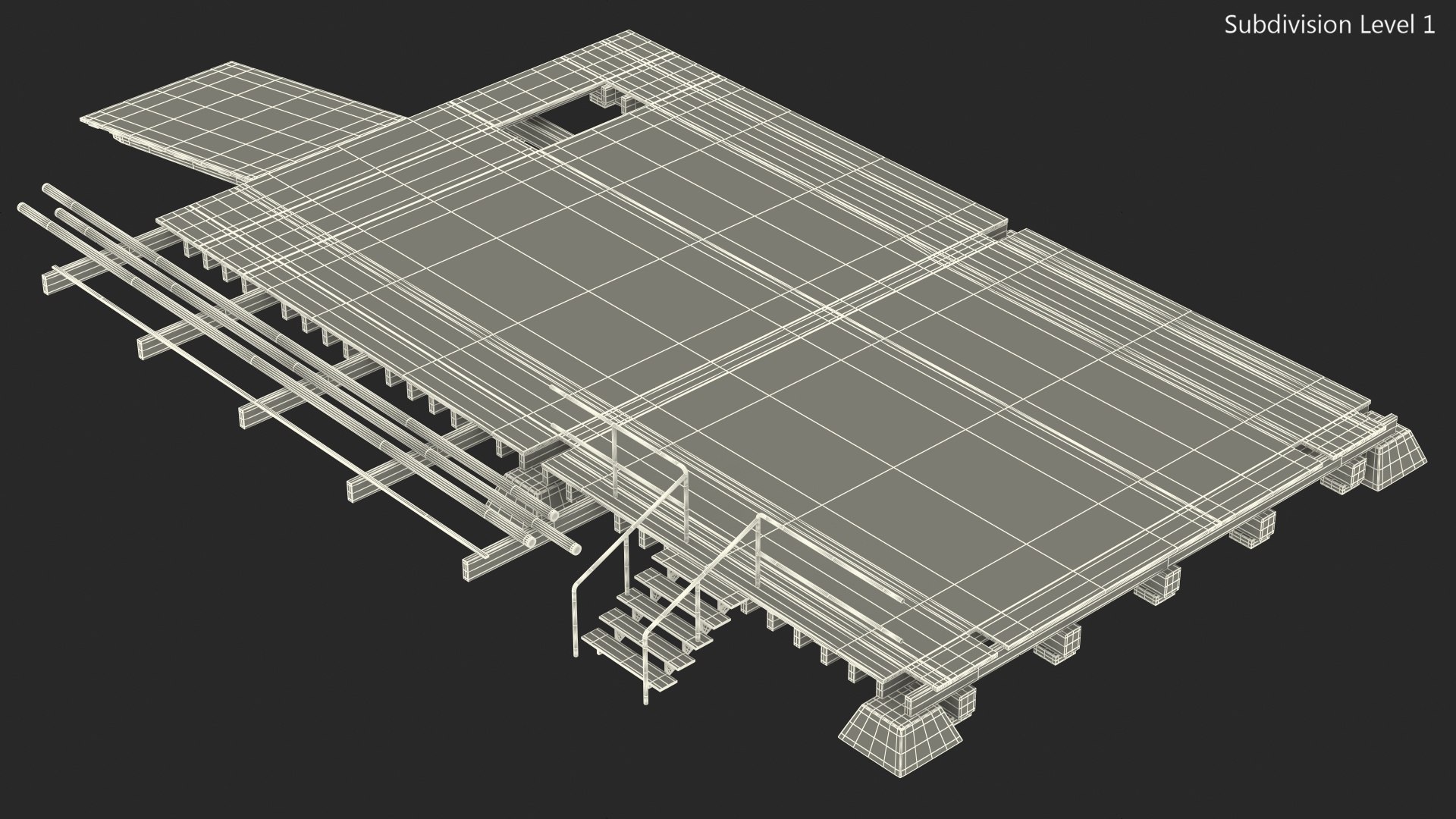 Wooden Terrace for Oil Derrick 3D model - TurboSquid 1988223