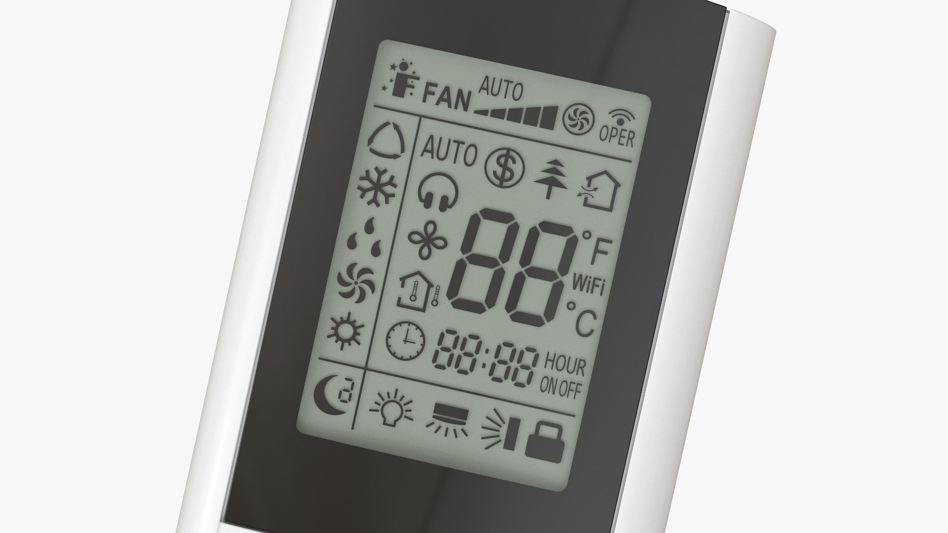 3D AC Remote Control 01 Model - TurboSquid 1935851