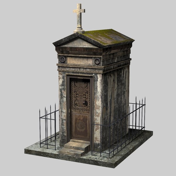 3D weathered mausoleum leaking - TurboSquid 1414777