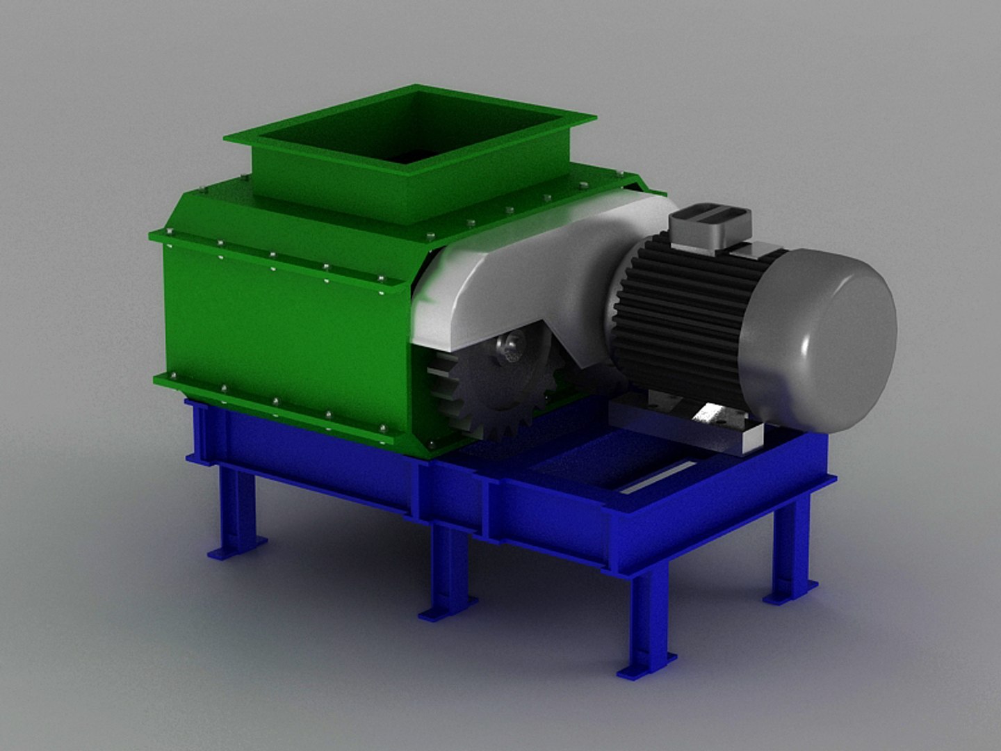 3D Industrial Machinery Shredder Mechanical - TurboSquid 1653345