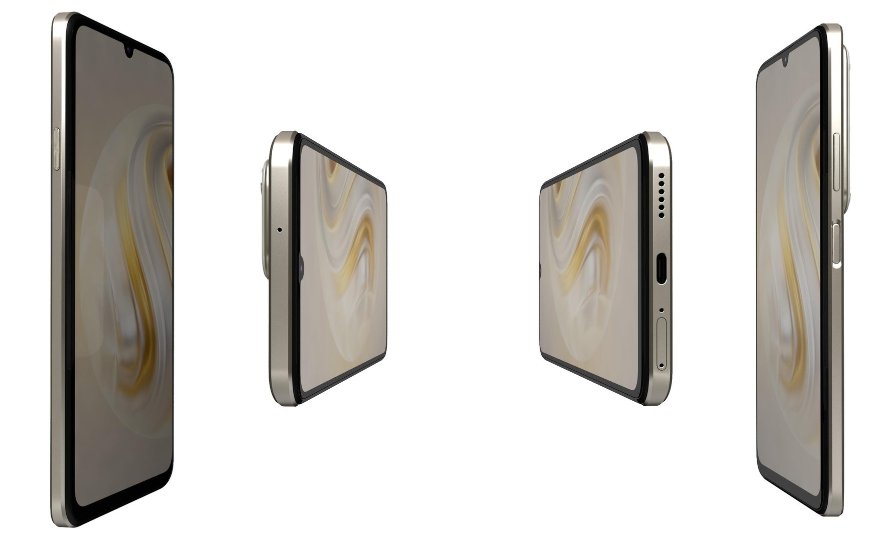 Huawei Enjoy 70 White Model - TurboSquid 2170404
