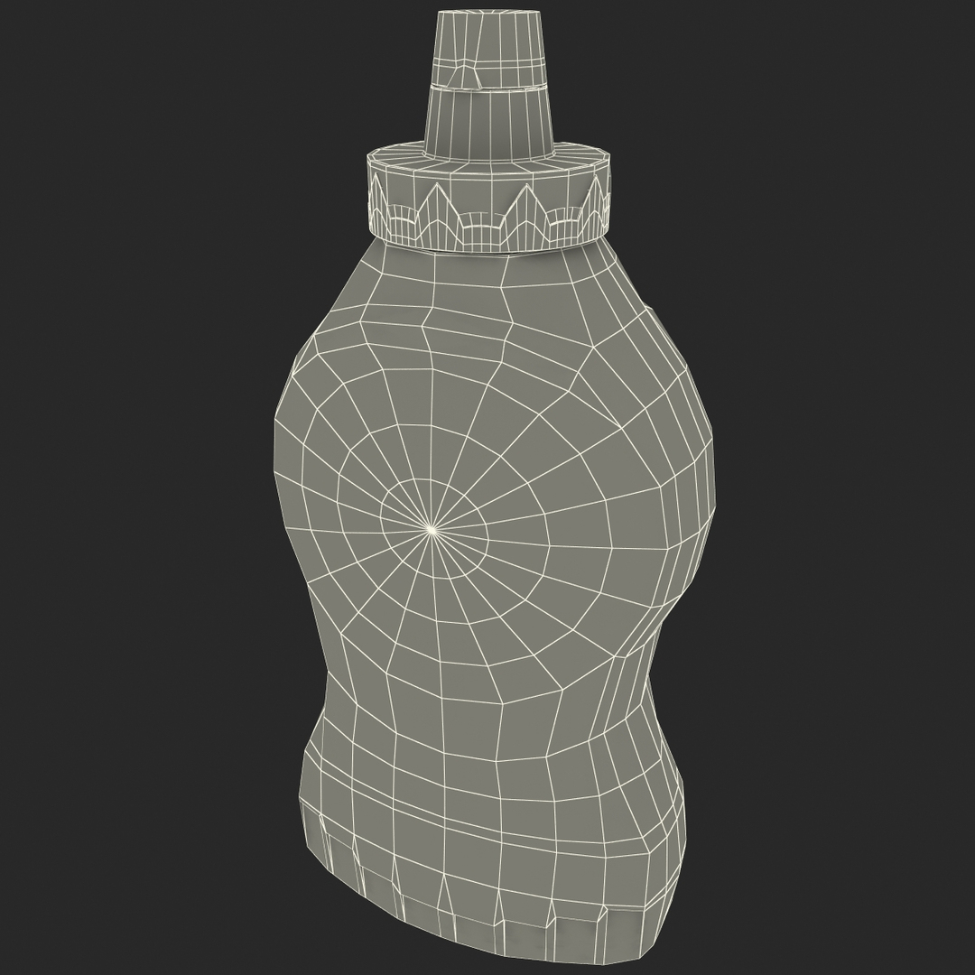 3d french s mustard bottle model