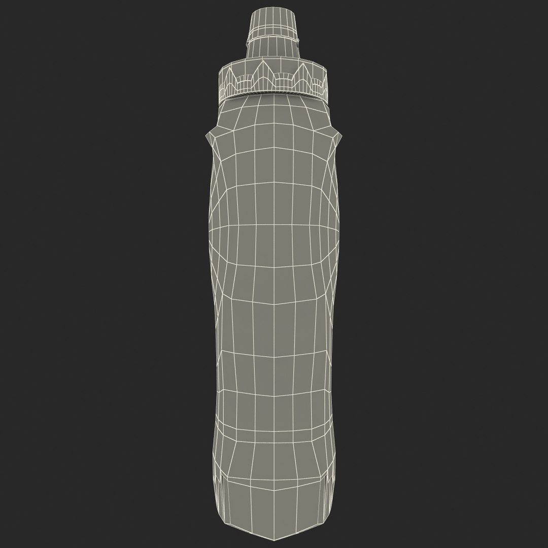 3d French S Mustard Bottle Model