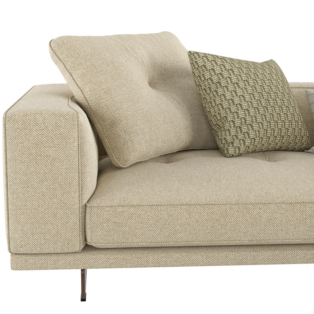 Inclined Sofa Dylan 3D Model - TurboSquid 2164539