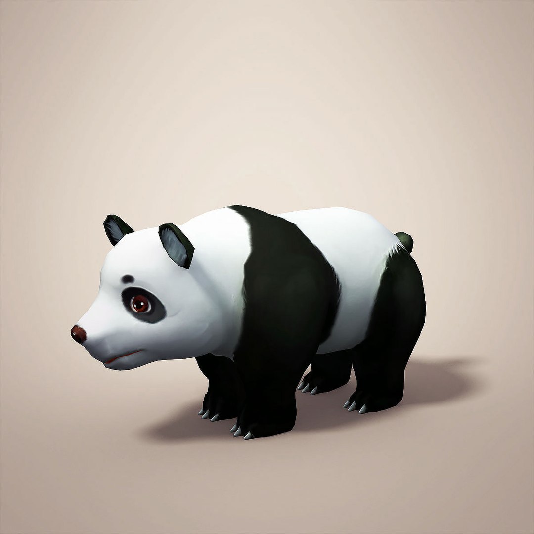 Panda Cartoon 3D - TurboSquid 1699292