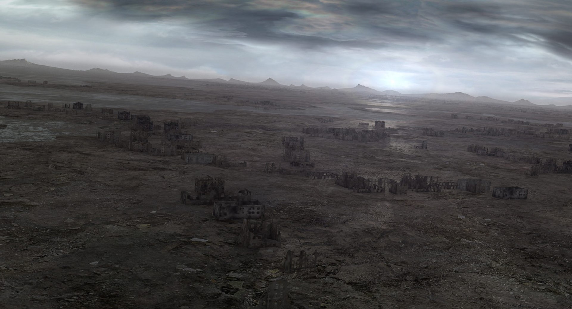 Landscape Horizon Terrain 3d Model