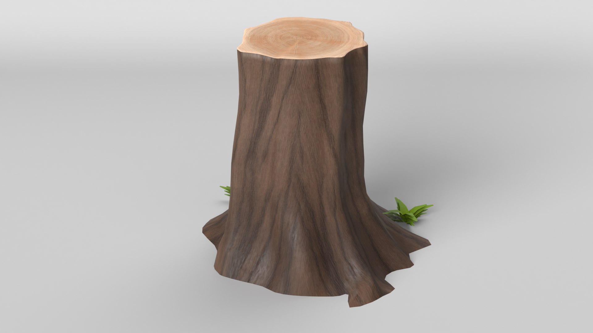 3D Cartoon Tree Stump - TurboSquid 1551049