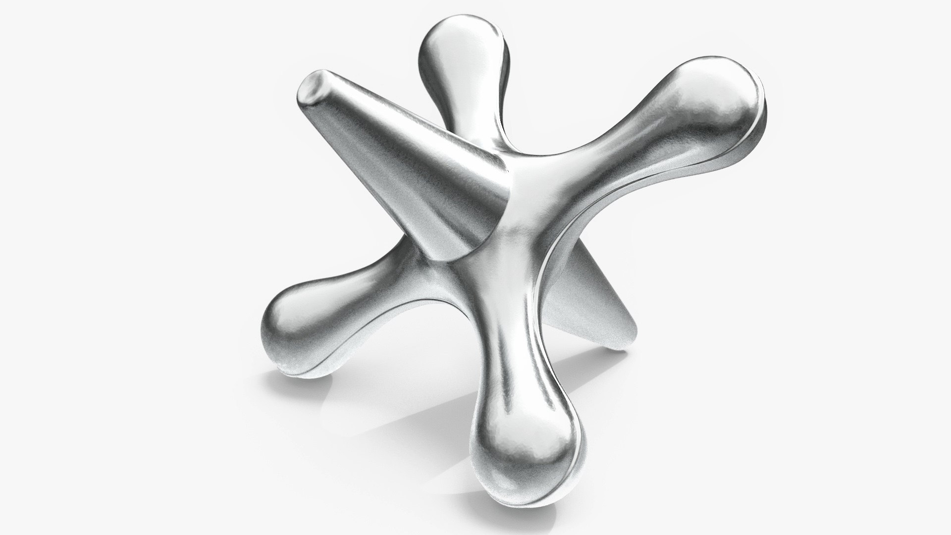 3D Model Metallic Jacks Silver - TurboSquid 2286855