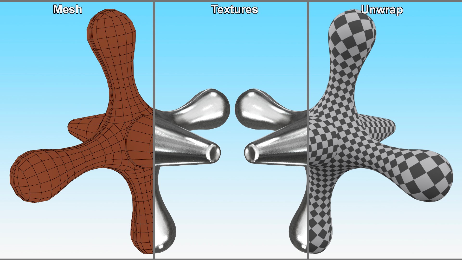 3D Model Metallic Jacks Silver - TurboSquid 2286855