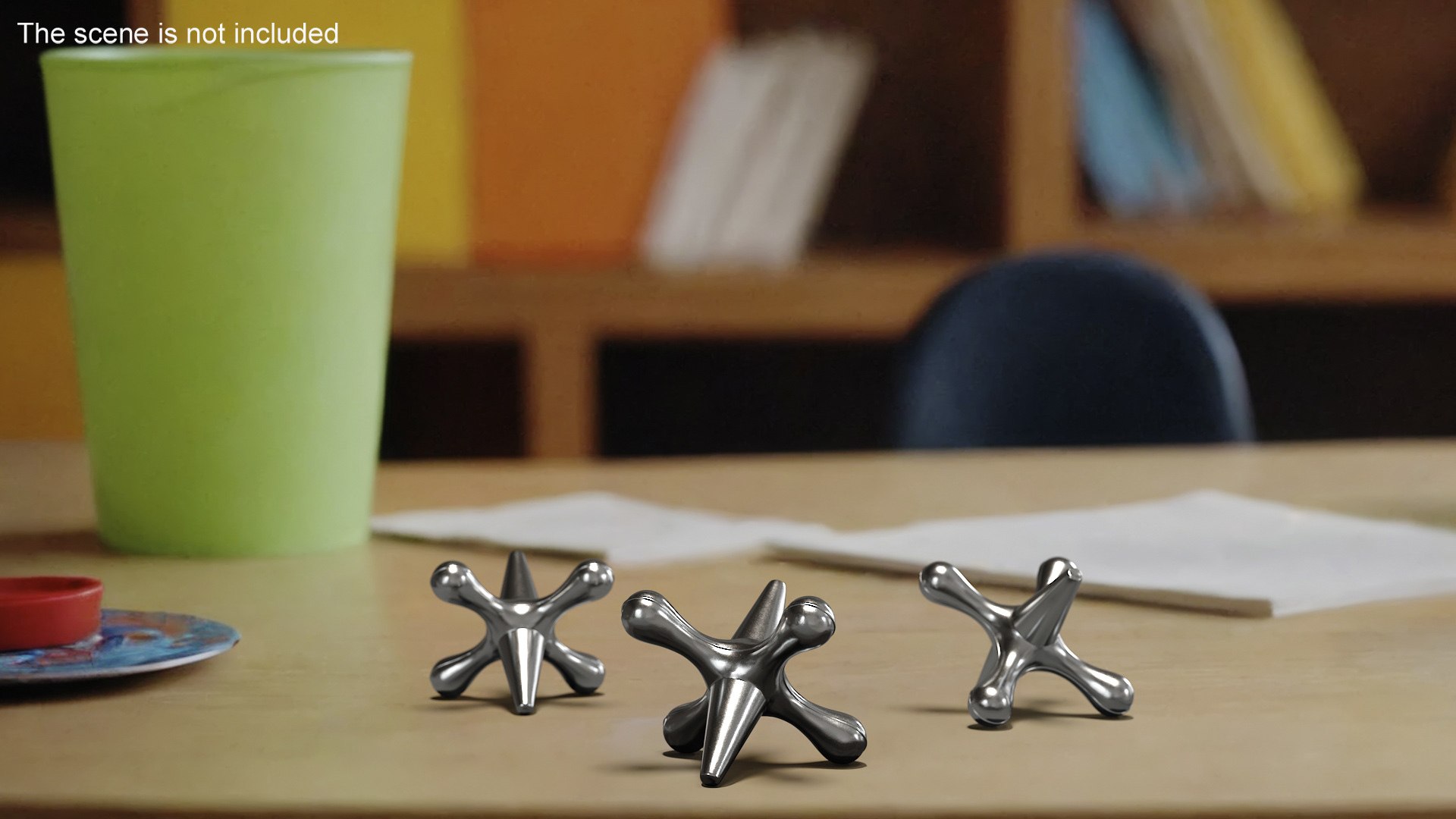 3D Model Metallic Jacks Silver - TurboSquid 2286855