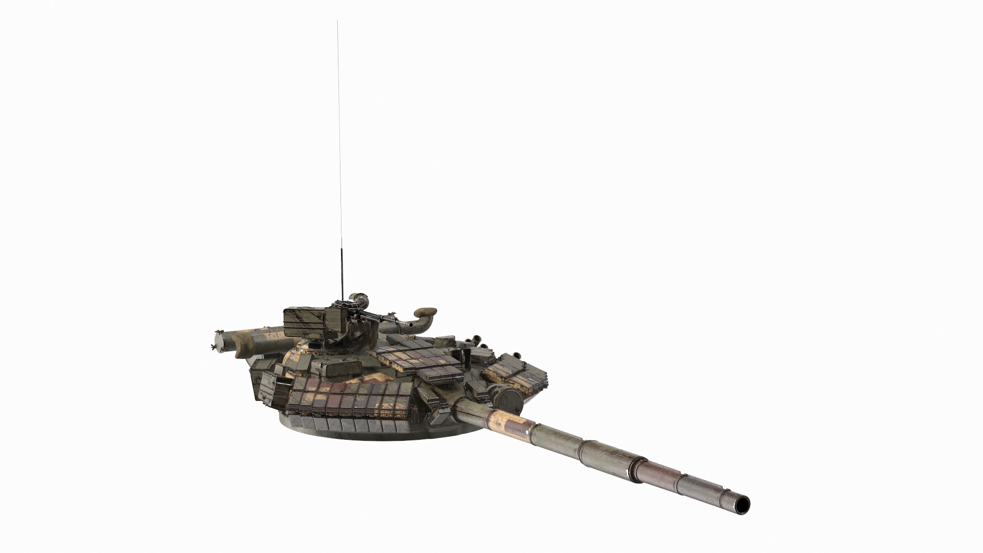 T-64 Tank Turret Dirty 3D Model - TurboSquid 1981288