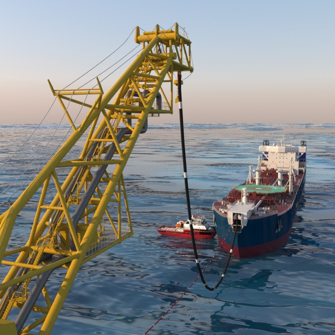 Oil Tanker At The Berth With Tugs 3D - TurboSquid 1815606