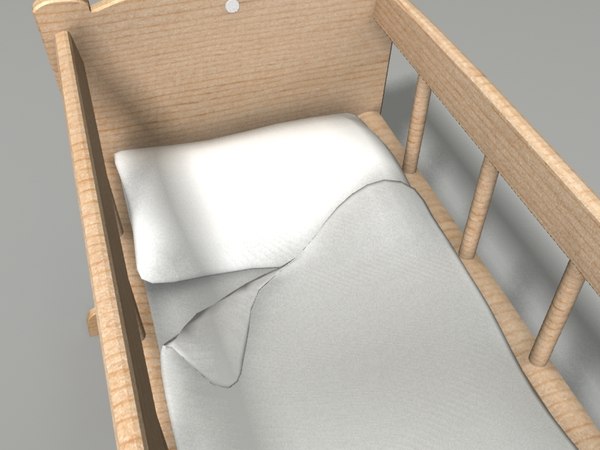 baby cradle 3d model